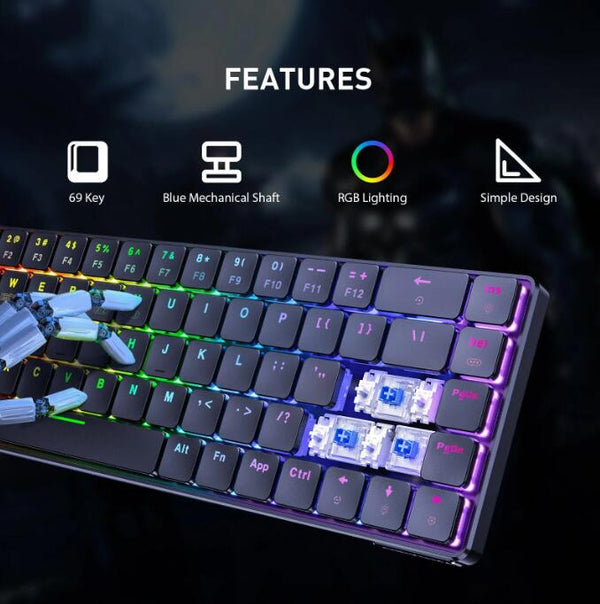 69 Key RGB Bluetooth Keyboard - Tiny Desktop PC's - Pantera Pico PC ...